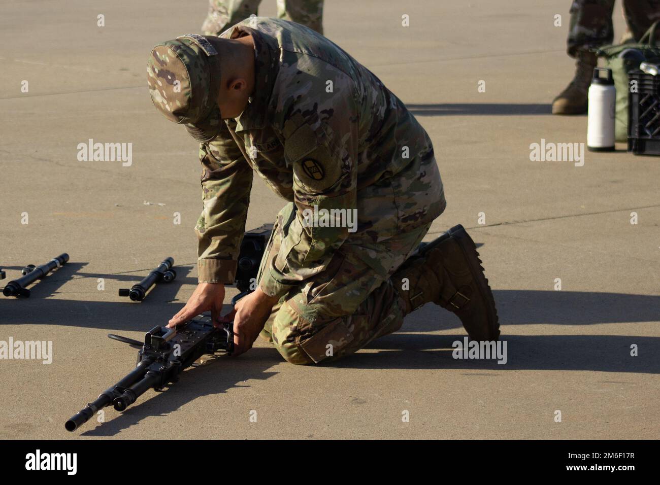 U.S. Army Spc. Ryan Ruffolo, an armor vehicle crew member with the 1st ...