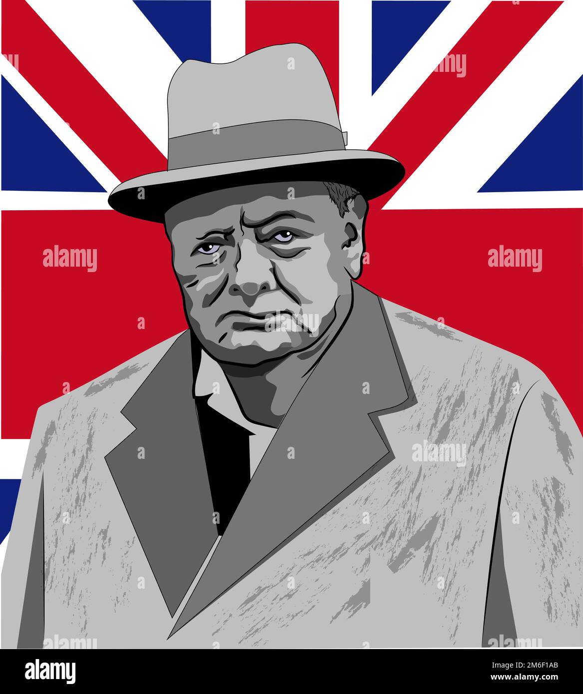 Winston Churchill Face Stock Photo - Alamy