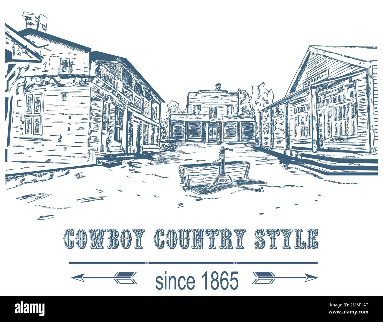 Abandoned cowboy town Stock Photo - Alamy