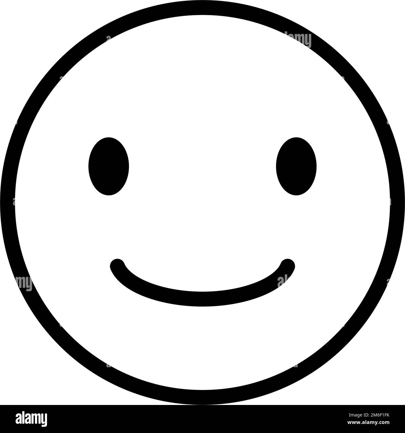 Smiley face emoticon simple Black and White Stock Photos & Images - Alamy