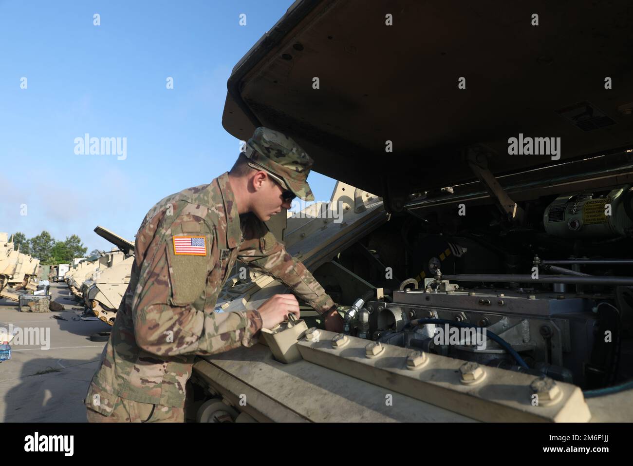 U.S. Army Pfc. Patrick Sullivan, a Bradley driver from 3rd Battalion ...