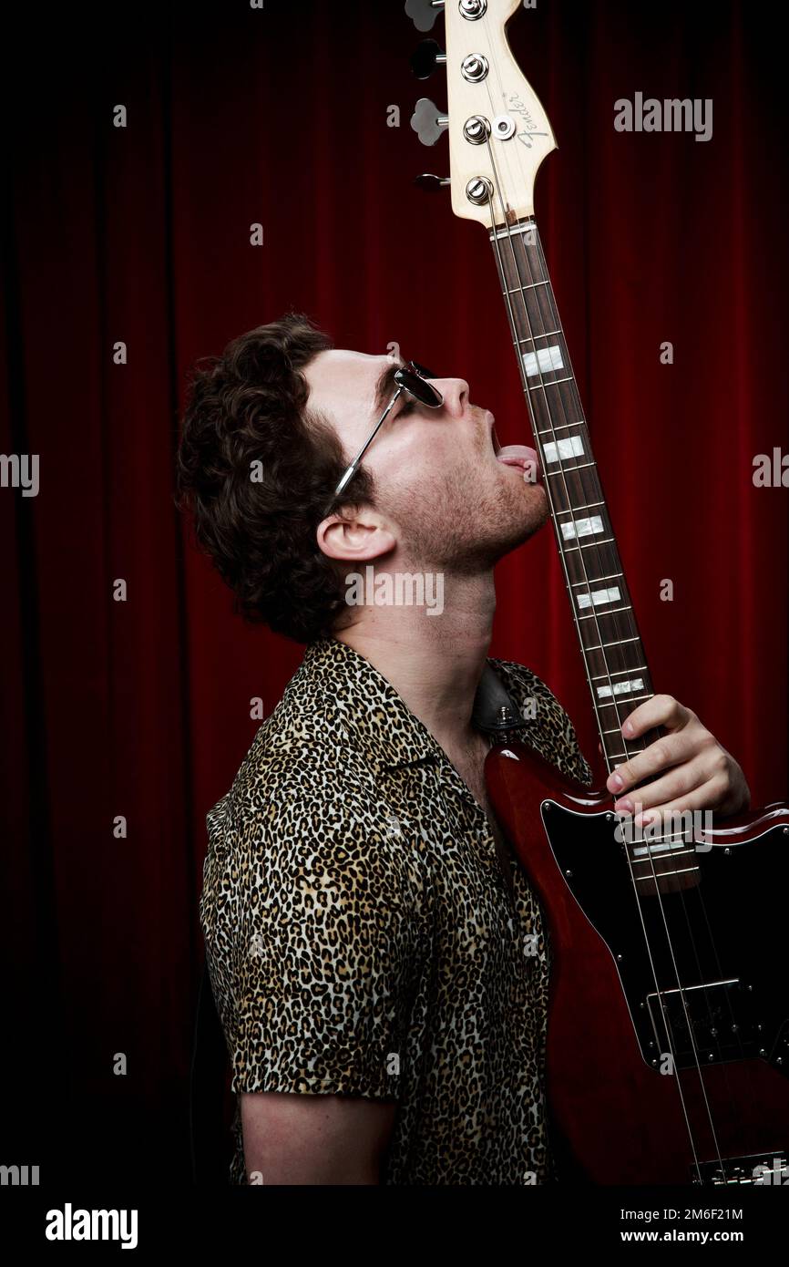 Mike Kerr from Royal Blood, O2 Guildhall, Southampton Stock Photo - Alamy