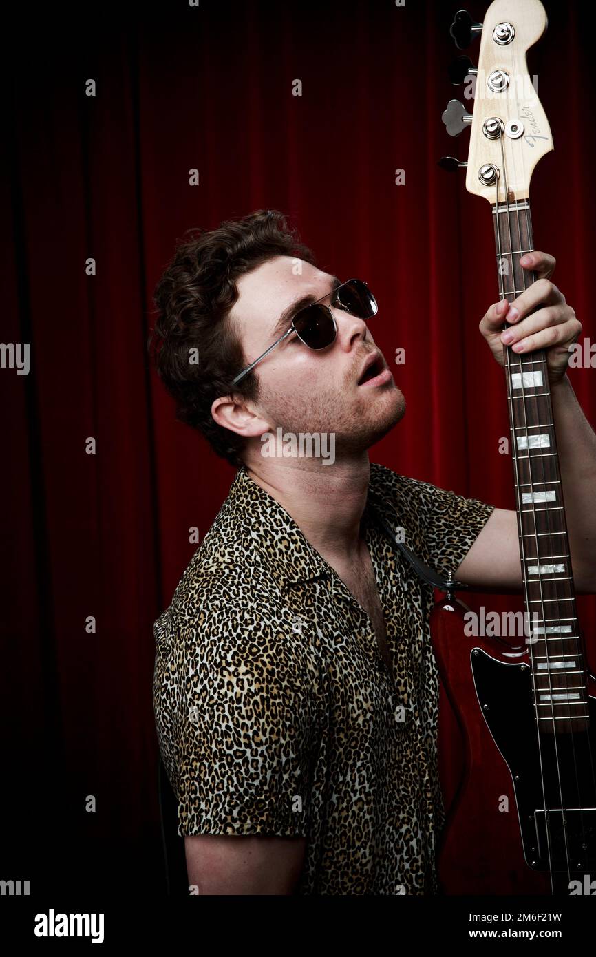 Mike Kerr from Royal Blood, O2 Guildhall, Southampton Stock Photo - Alamy