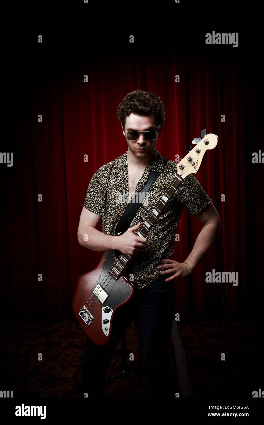 Mike Kerr from Royal Blood, O2 Guildhall, Southampton Stock Photo - Alamy