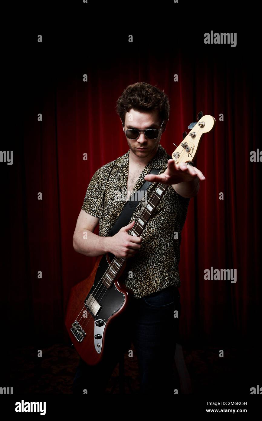 Mike Kerr from Royal Blood, O2 Guildhall, Southampton Stock Photo - Alamy