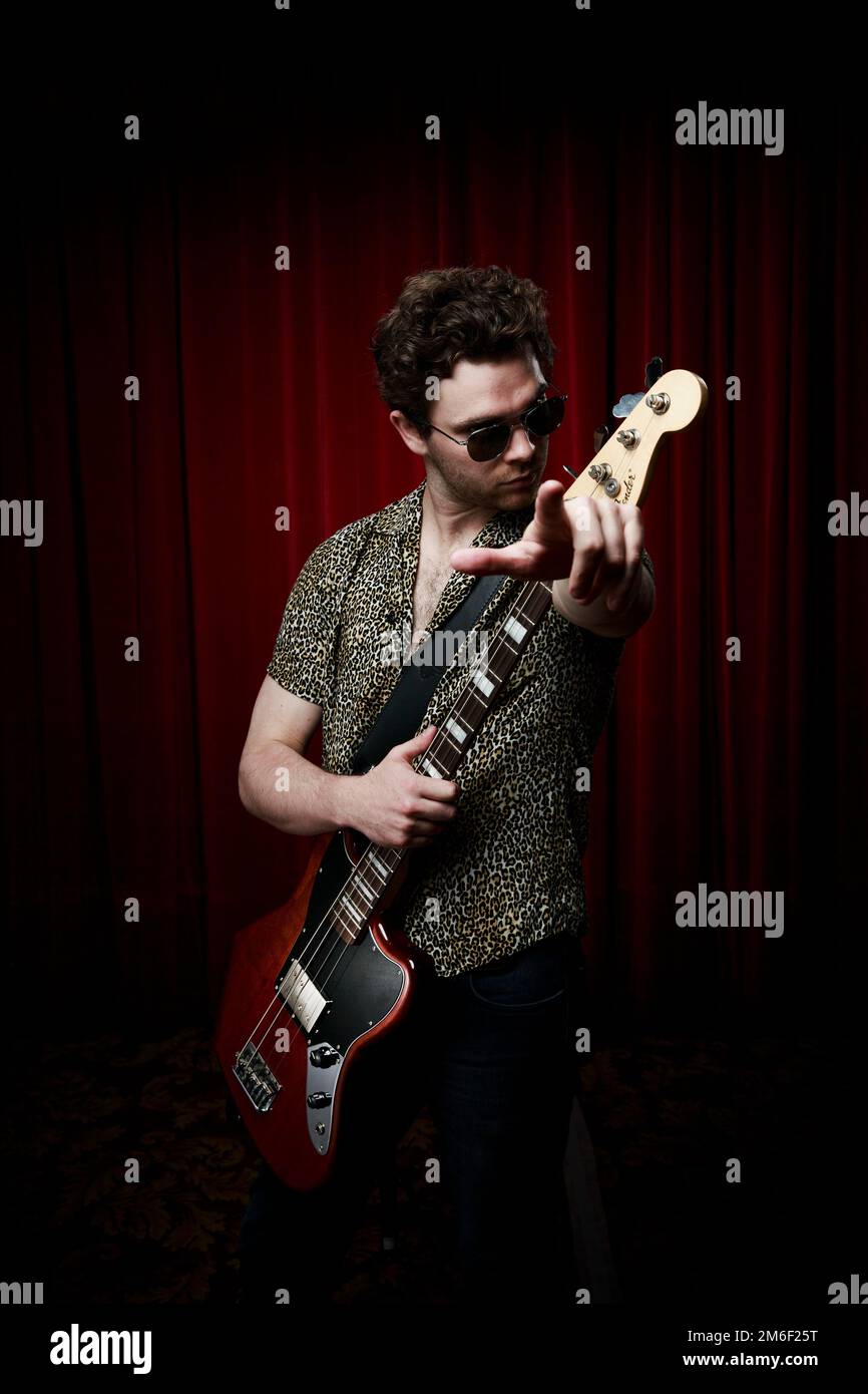 Mike Kerr from Royal Blood, O2 Guildhall, Southampton Stock Photo - Alamy