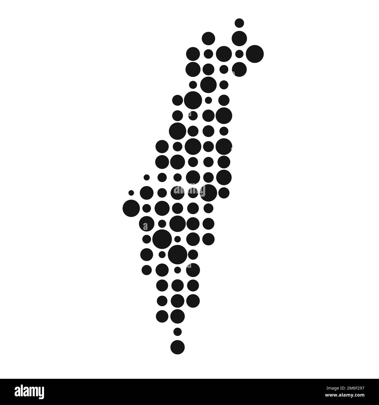 Israel Map Silhouette Pixelated generative pattern illustration Stock ...