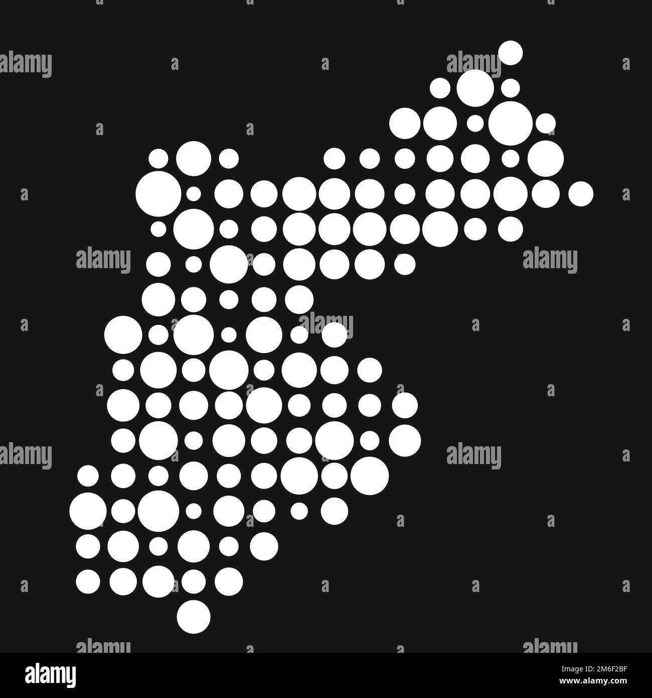 Jordan Map Silhouette Pixelated generative pattern illustration Stock ...