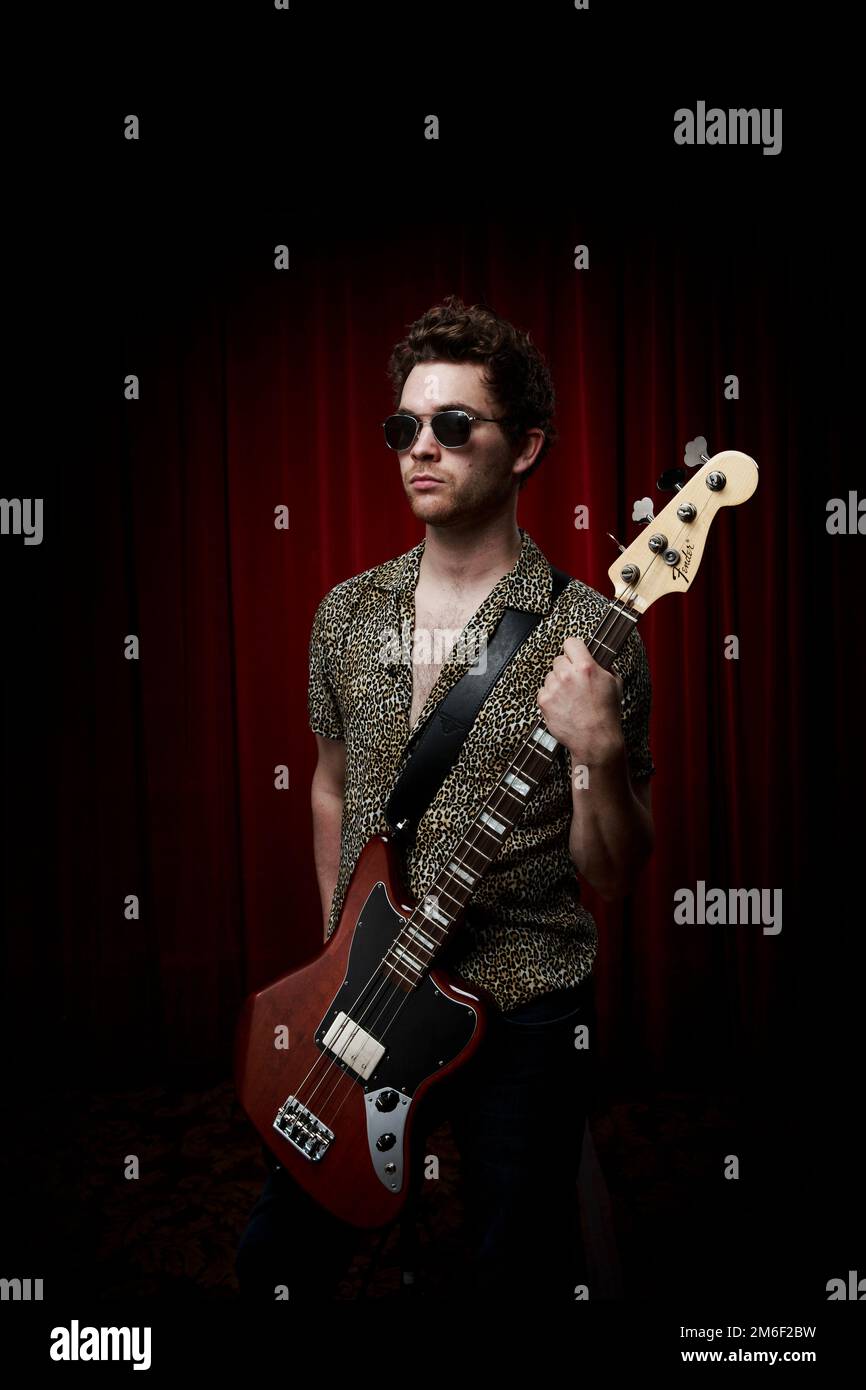 Mike Kerr from Royal Blood, O2 Guildhall, Southampton Stock Photo - Alamy