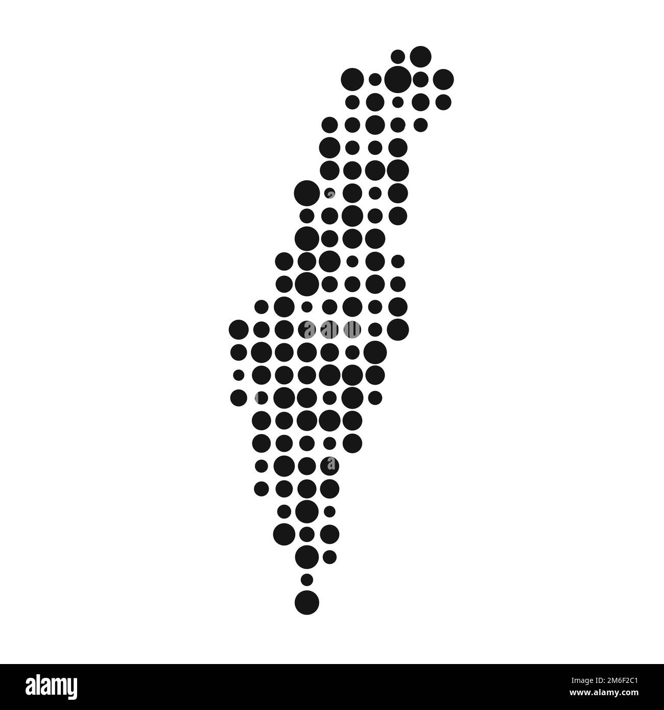 Israel Map Silhouette Pixelated generative pattern illustration Stock ...