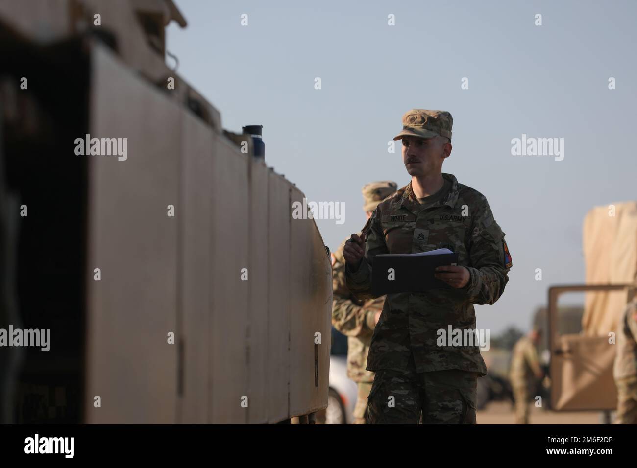 U.S. Army Staff Sgt. Caleb White, tank commander from 1st Battalion ...