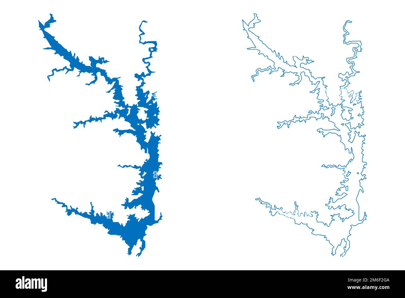 Lake Volta Map Lake Volta Map