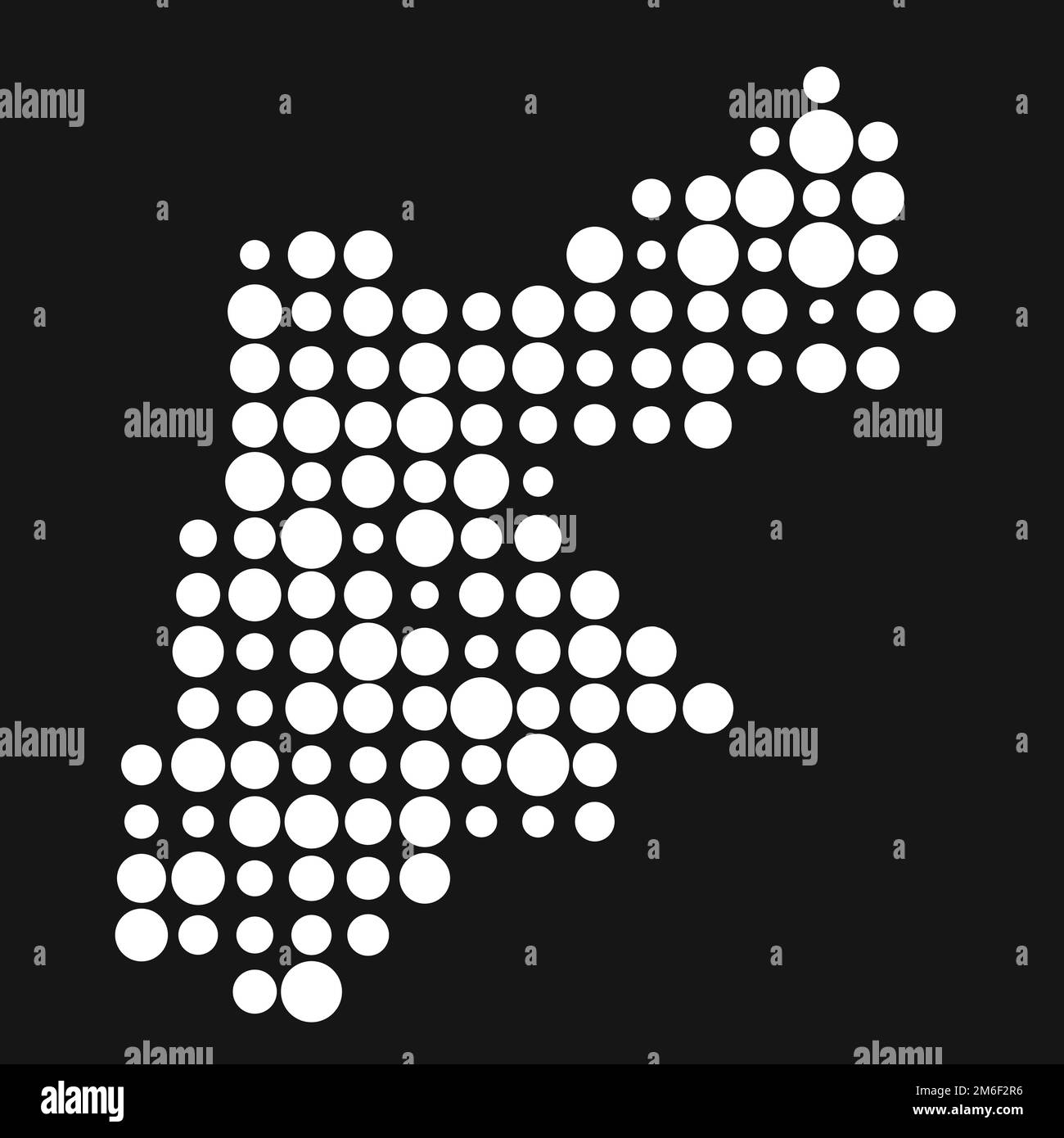 Jordan Map Silhouette Pixelated generative pattern illustration Stock ...
