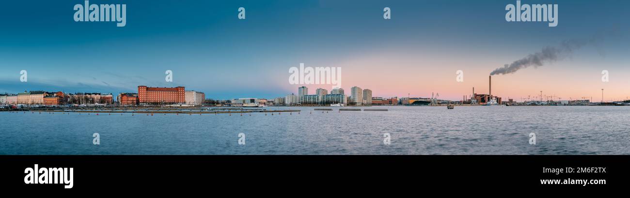 Helsinki, Finland. Multistorey Residential Houses In Merihaka District ...