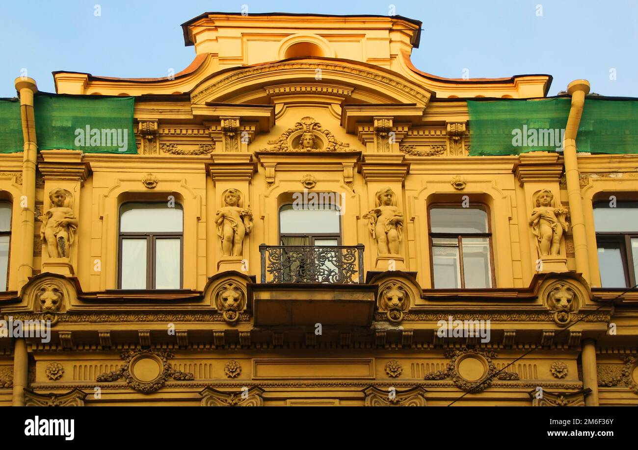 Eclecticism building on Gorohovaya street Stock Photo - Alamy
