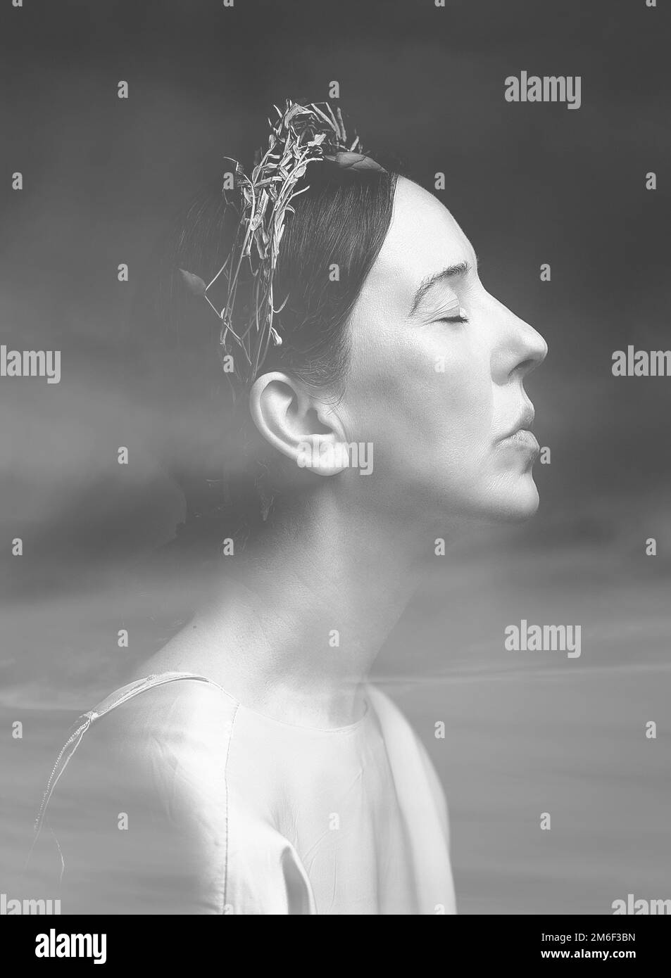 lady dreaming, spain Stock Photo - Alamy