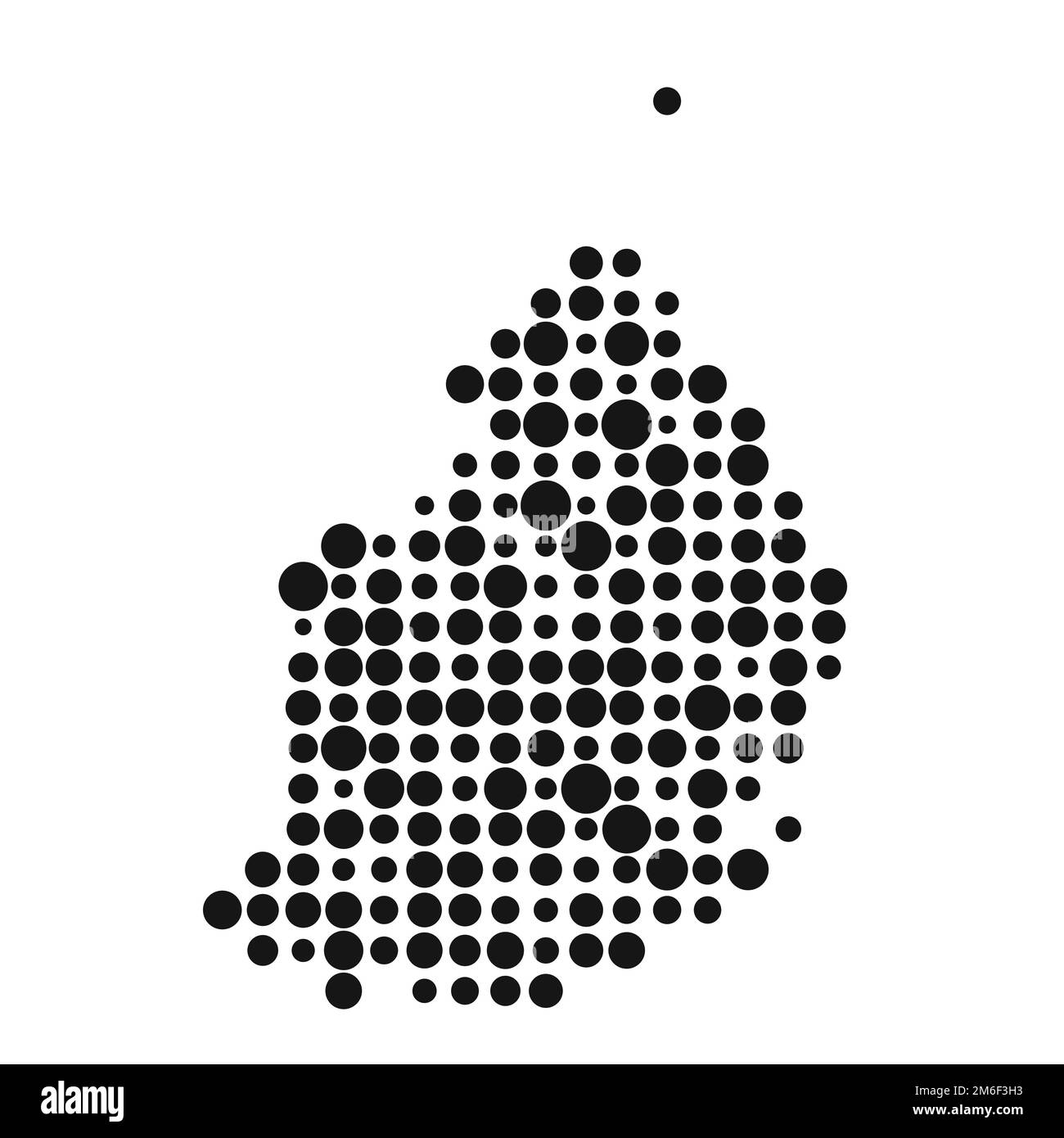 Mauritius Map Silhouette Pixelated generative pattern illustration ...