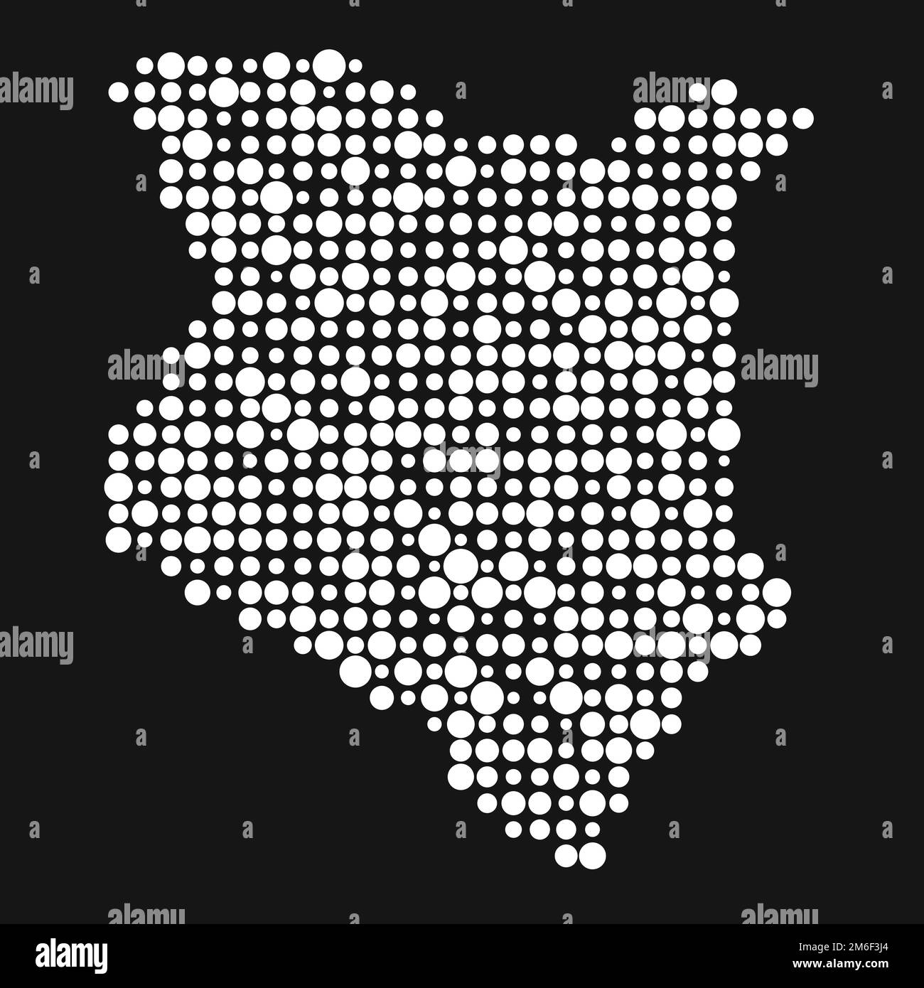 Kenya Map Silhouette Pixelated Generative Pattern Illustration Stock Vector Image And Art Alamy