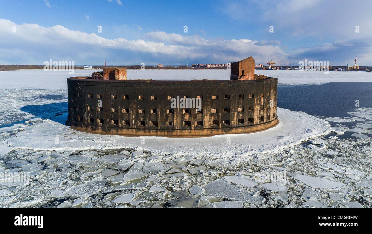 Plague fort in winter, a view from above on an ancient fort Stock Photo ...