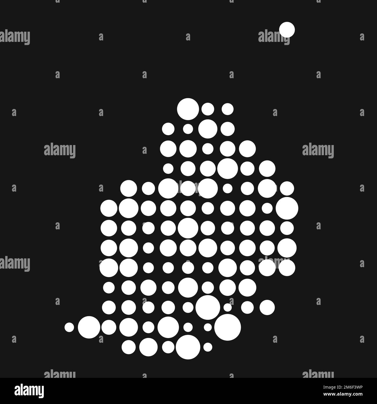 Mauritius Map Silhouette Pixelated generative pattern illustration ...