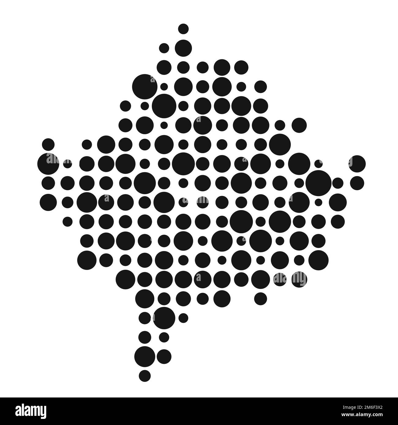 Kosovo Map Silhouette Pixelated Generative Pattern Illustration Stock Vector Image And Art Alamy