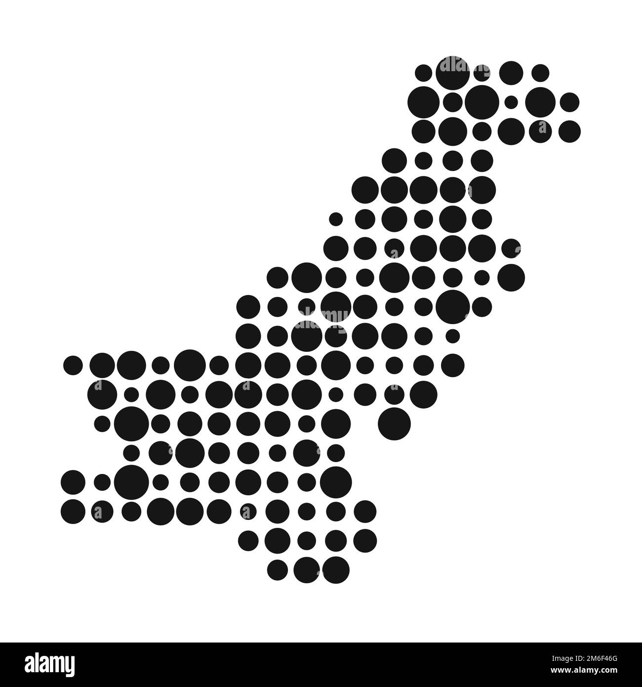 Vector map of pakistan Black and White Stock Photos & Images - Alamy