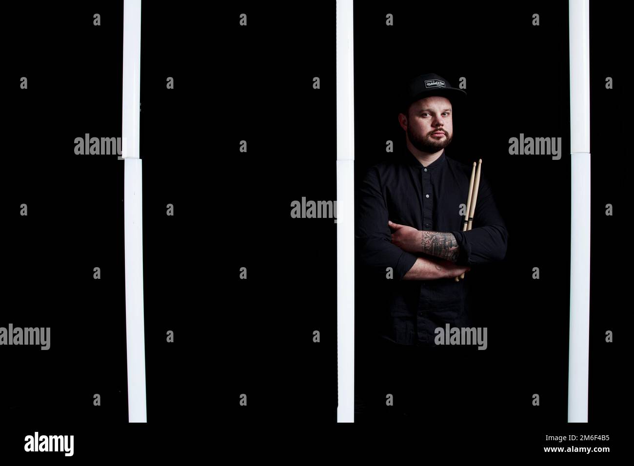 Ben Thatcher from Royal Blood, O2 Guildhall, Southampton Stock Photo ...