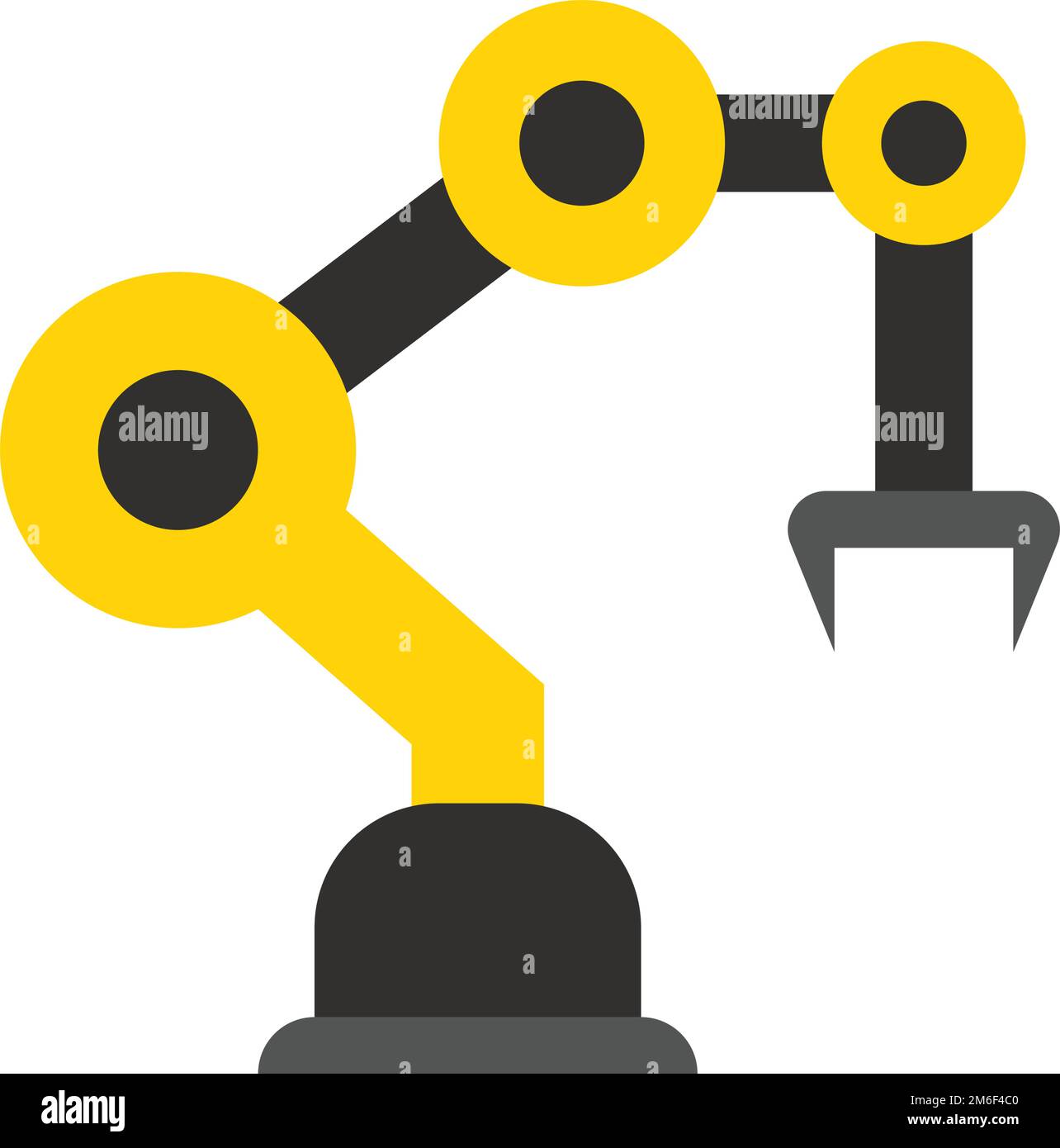 Industrial Machinery Icon. Industrial machine arm. Editable vector ... Industrial Machinery Icon. Industrial machine arm. Editable vector ...