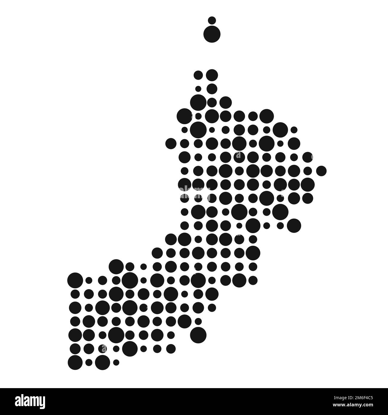 Oman Map Silhouette Pixelated generative pattern illustration Stock ...