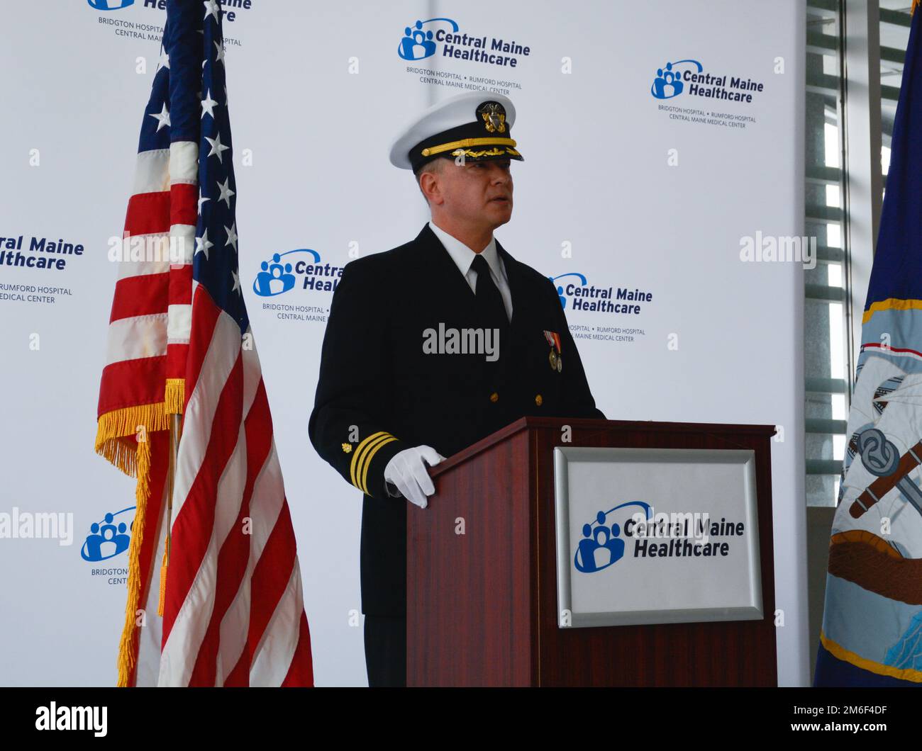 Dr. Richard King is commissioned as Cmdr. Richard King in a ...