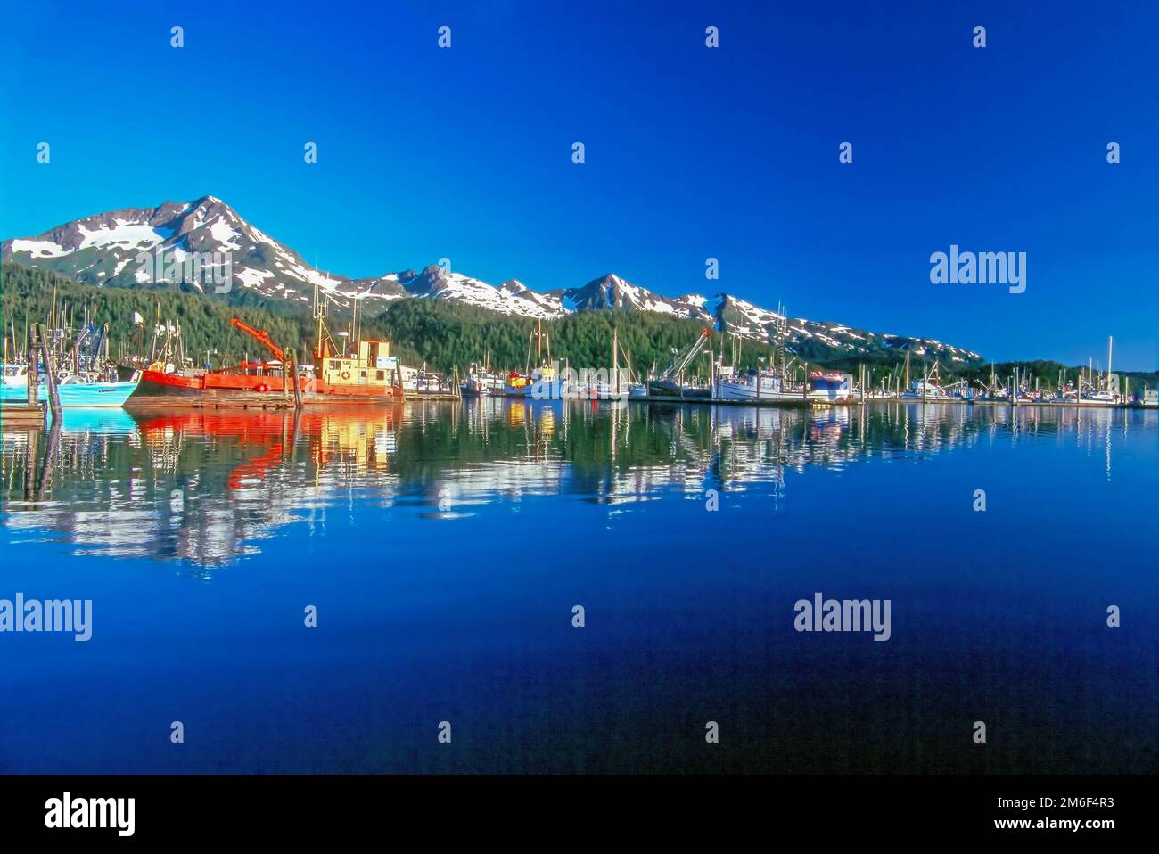 Fishing boats in Codova, Alaska Stock Photo - Alamy