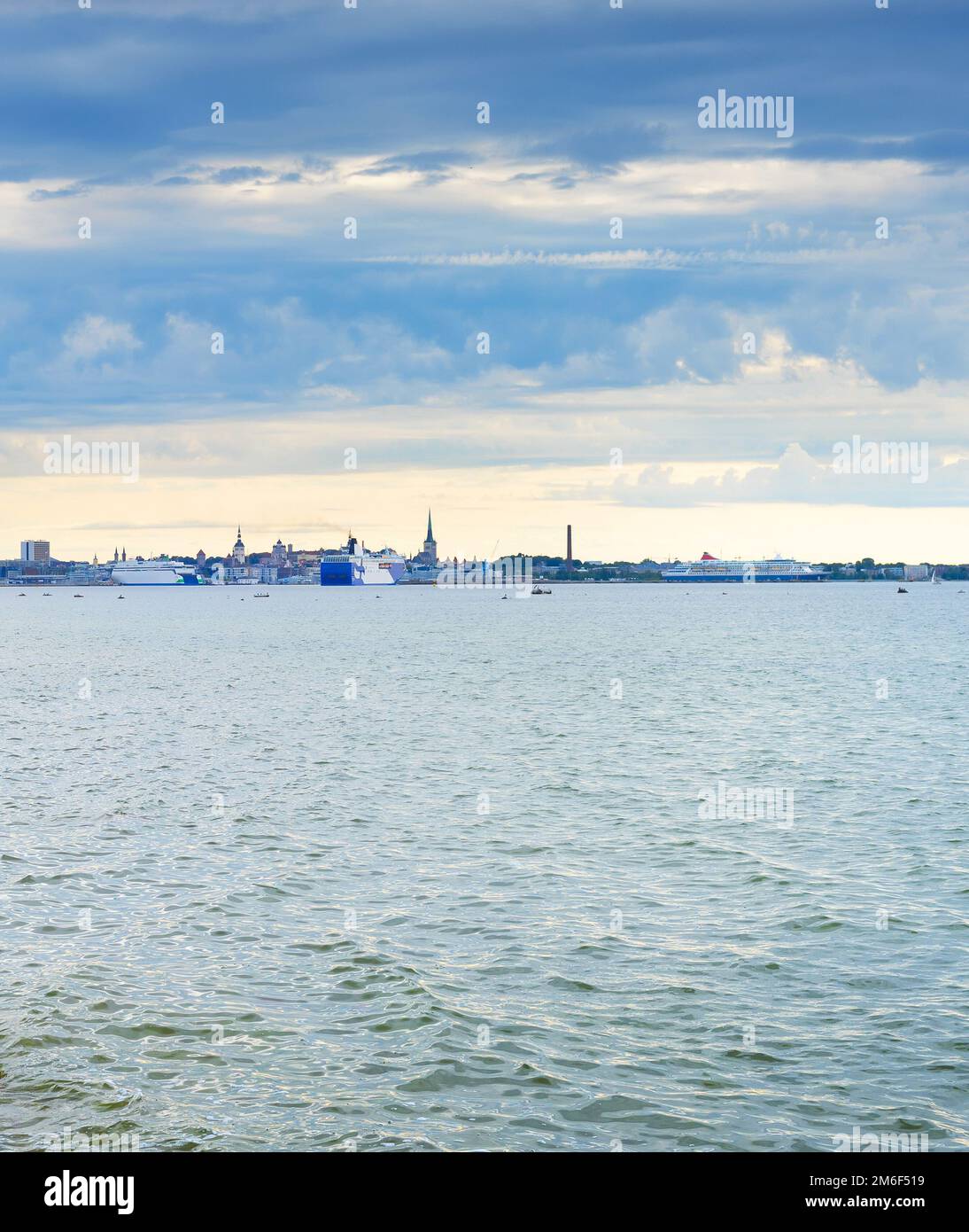 Skyline Tallinn sea harbor Estonia Stock Photo - Alamy