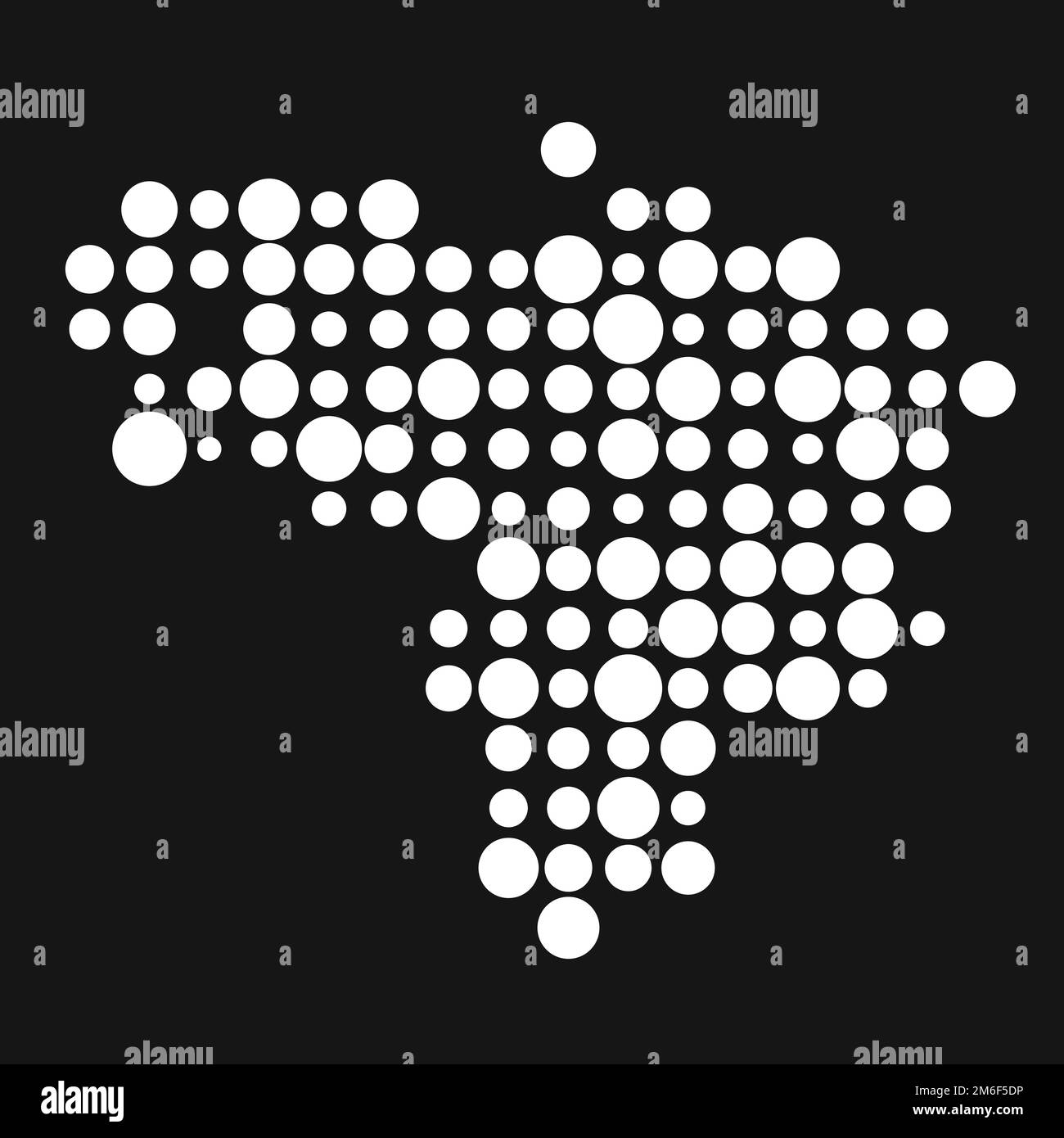 Venezuela Map Silhouette Pixelated generative pattern illustration ...