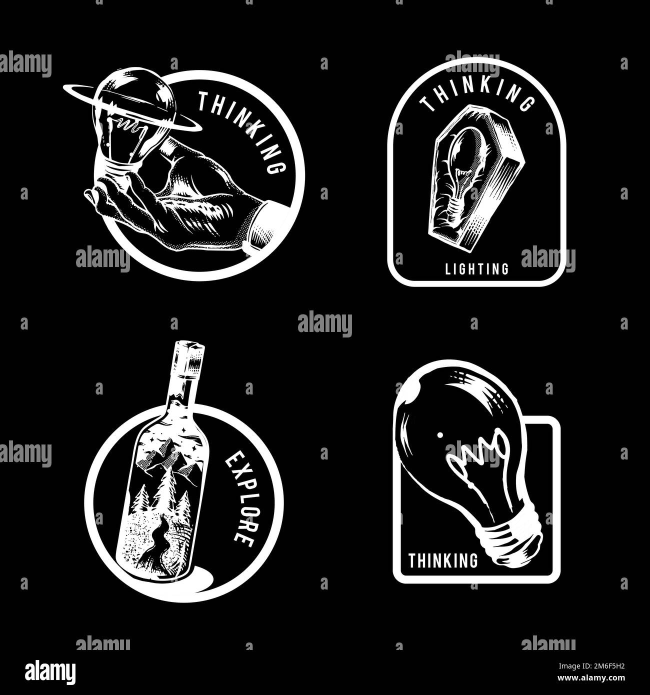 Think and explore concept illustration vector Stock Vector Image & Art ...