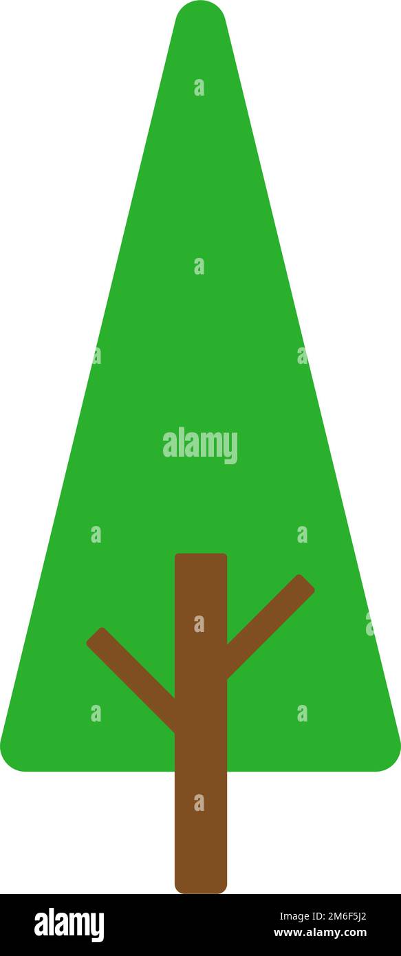Triangle tree icon. Plant. Editable vector Stock Vector Image & Art - Alamy