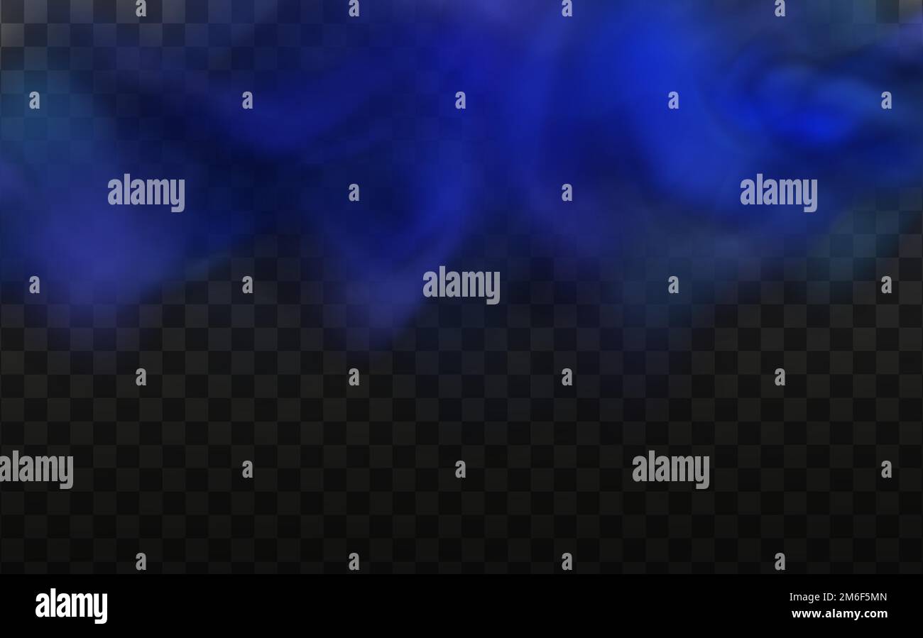 Cloudy sky or smog over the city.Blue vector cloudiness ,fog or smoke ...