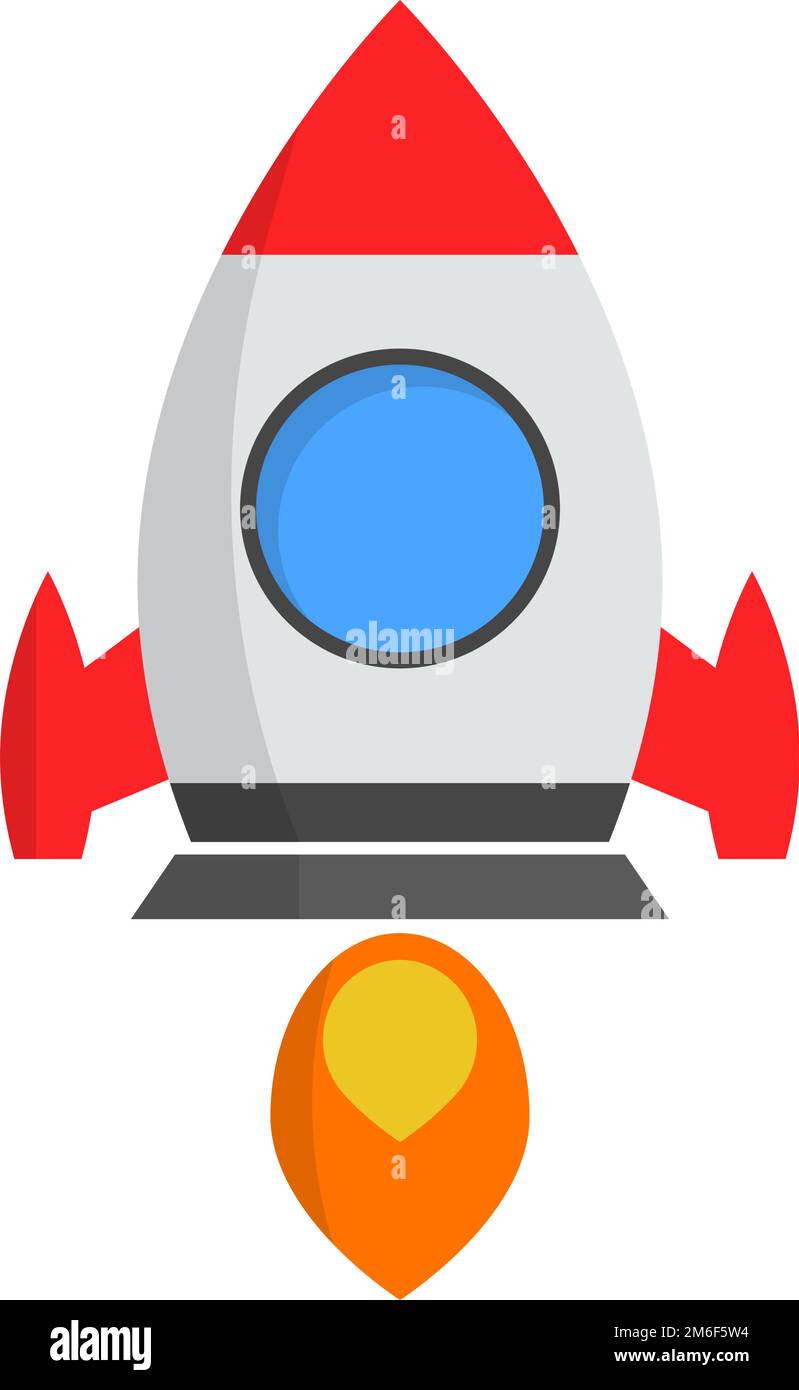 Modern launch rocket icon. Space travel. Editable vector Stock Vector ...
