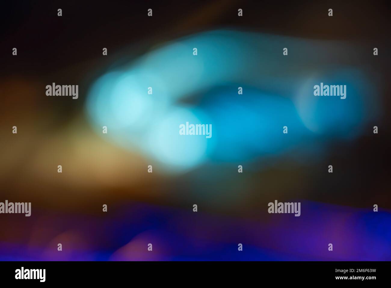 Beautiful colorful bokeh background.Long exposure light painting, curvy ...