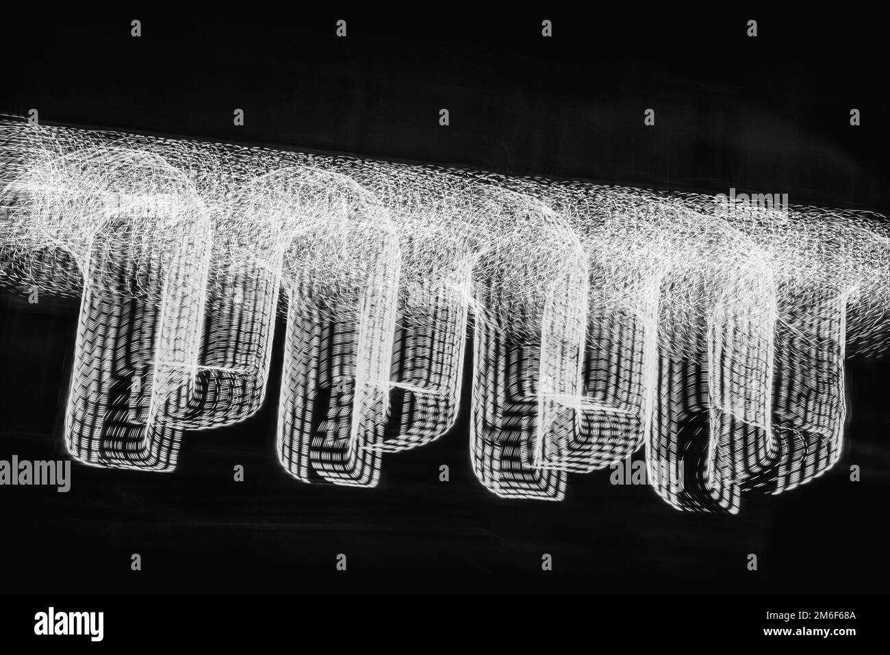 Beautiful colorful background.Long exposure light painting, curvy lines ...