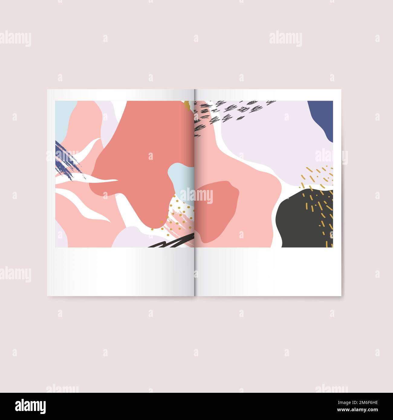 Colorful Memphis design magazine vector Stock Vector Image & Art - Alamy
