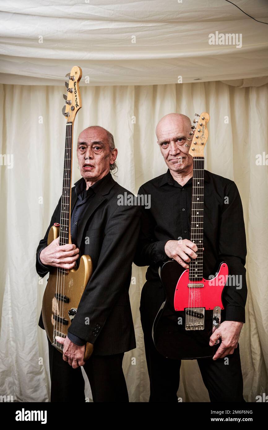 Wilko Johnson and Norman Watt-Roy at Rock Against Cancer festival ...
