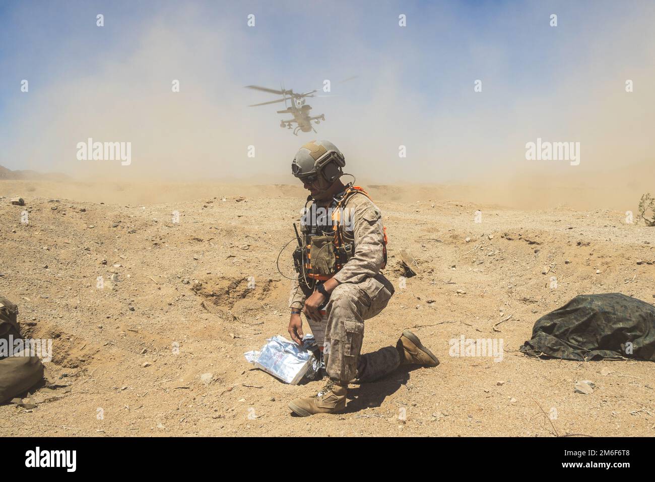 U.S. Marine Sgt. Joshua Hogan, a motor vehicle operator with Tactical Training Exercise Control ...