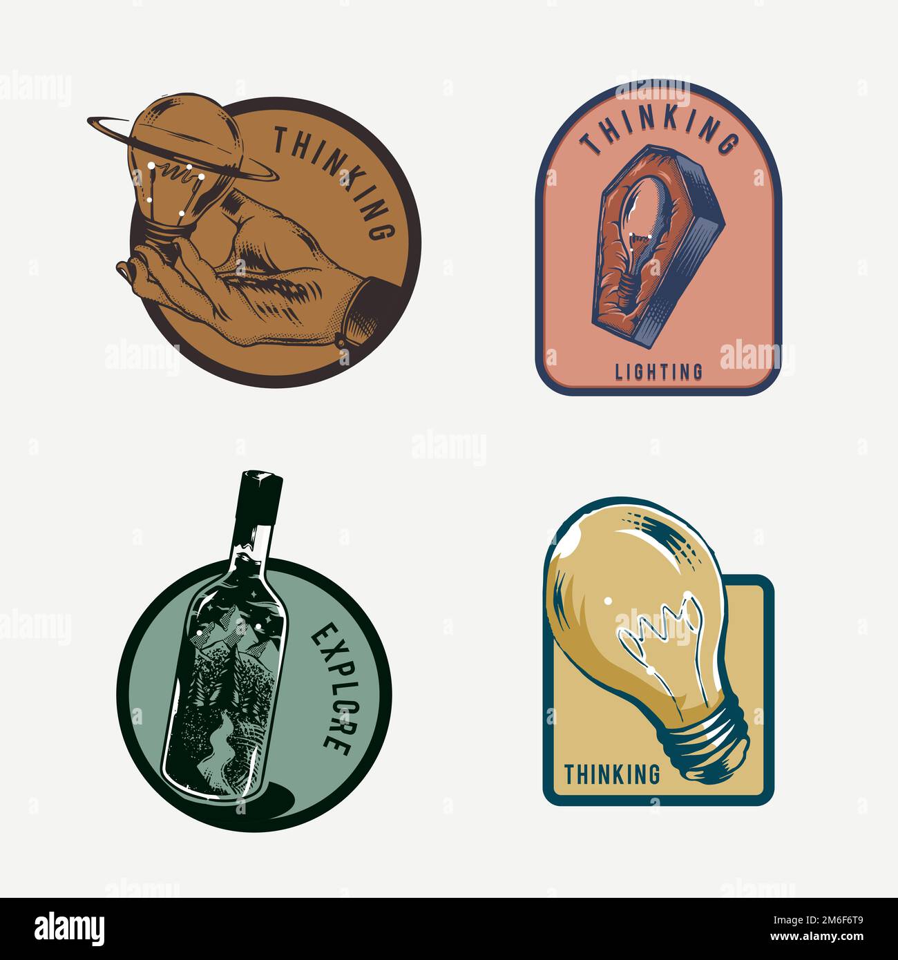 Think and explore concept illustration vector Stock Vector Image & Art ...