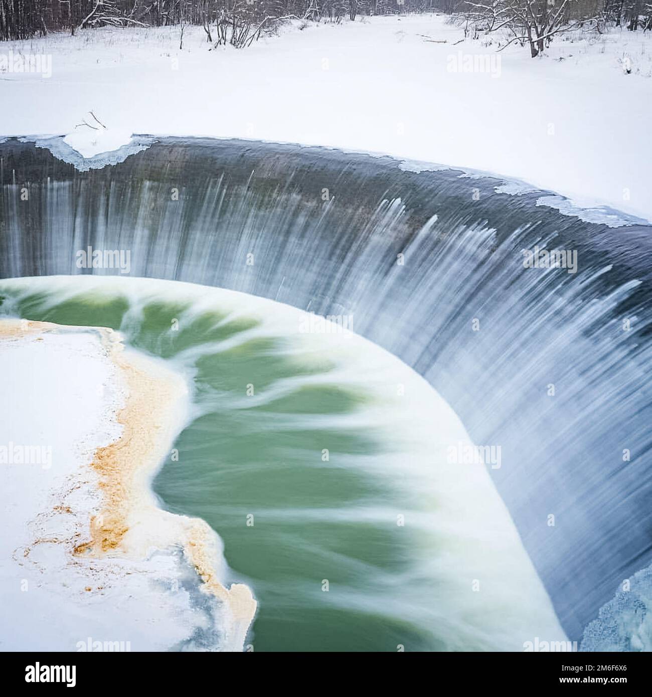 Funnel to collect water in front of dam. Hydro-equipment Stock Photo ...