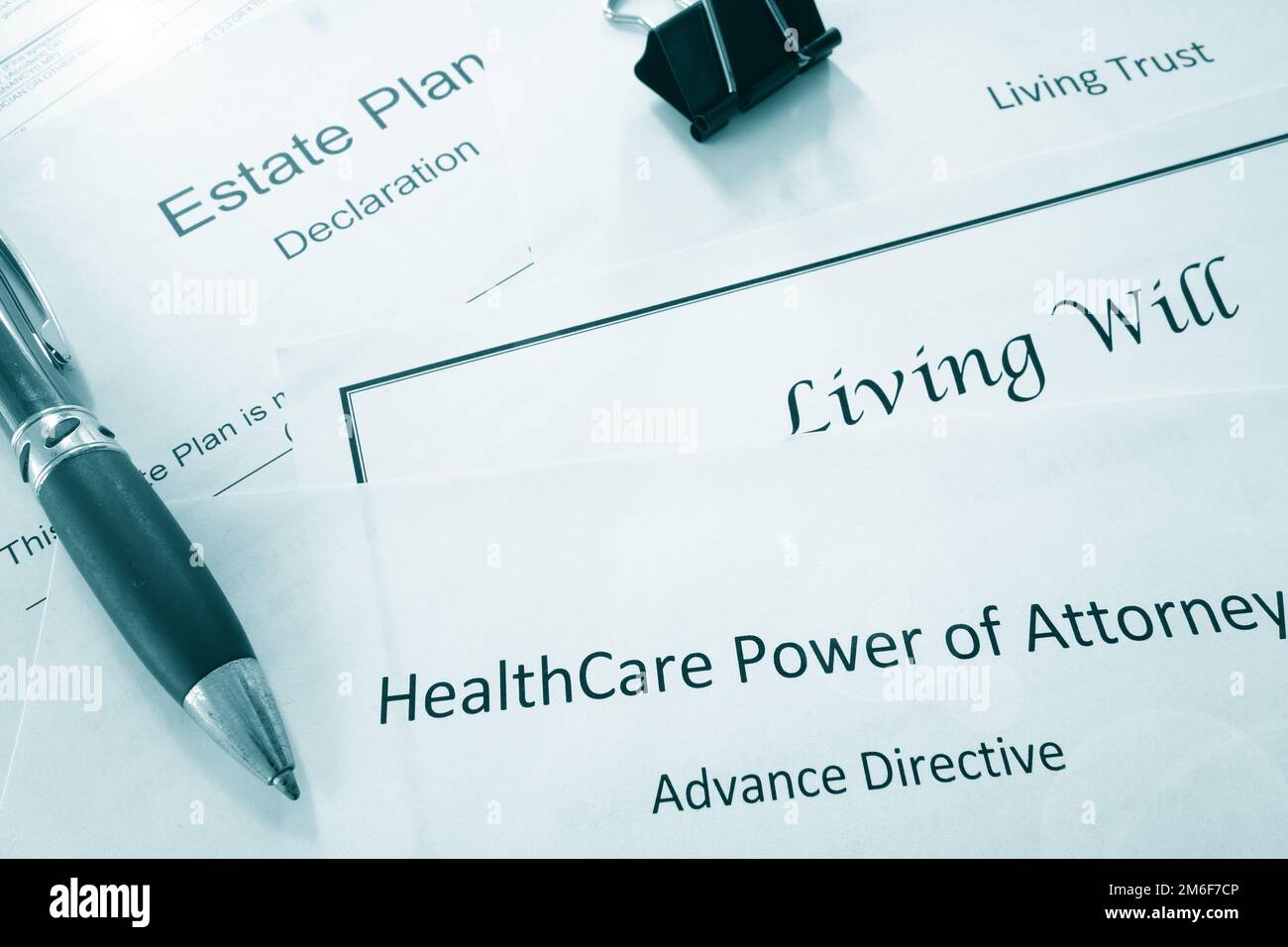 Estate planning documents : Healthcare Power of Attorney, Living Trust ...