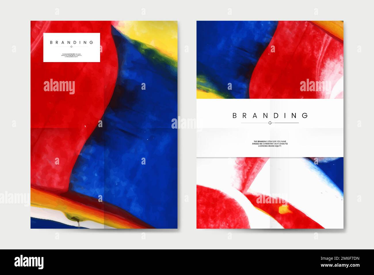 Branding poster with abstract design vector Stock Vector Image & Art ...