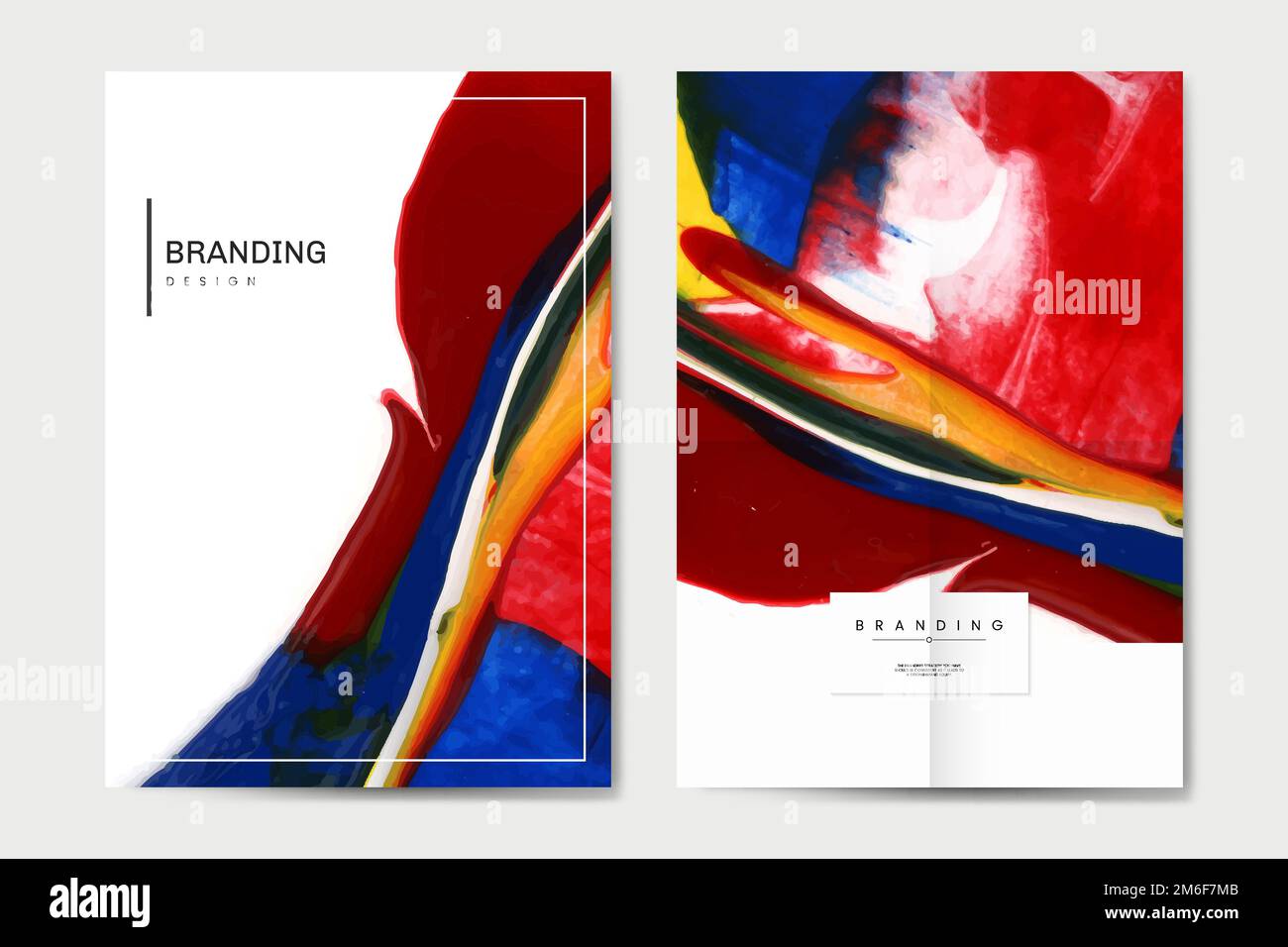 Branding poster with abstract design vector Stock Vector Image & Art ...