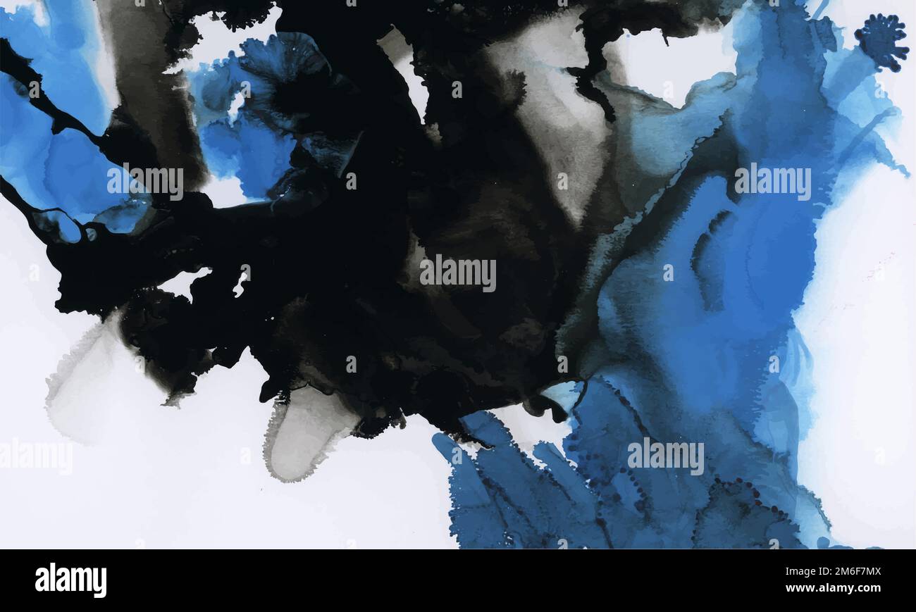 Colorful ink watercolor textured background Stock Vector Image & Art ...