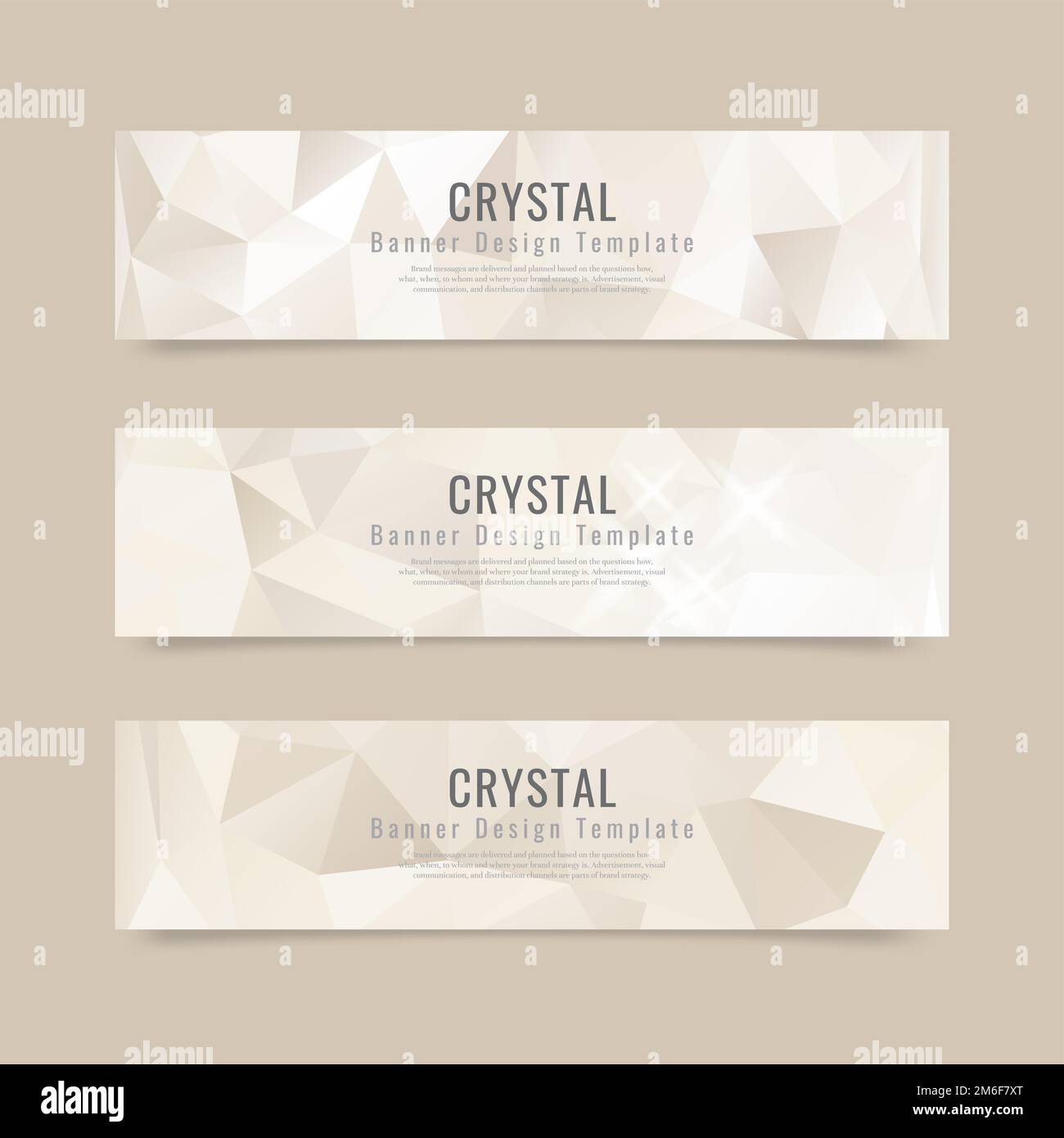 Beige crystal textured banner template vector Stock Vector Image & Art ...