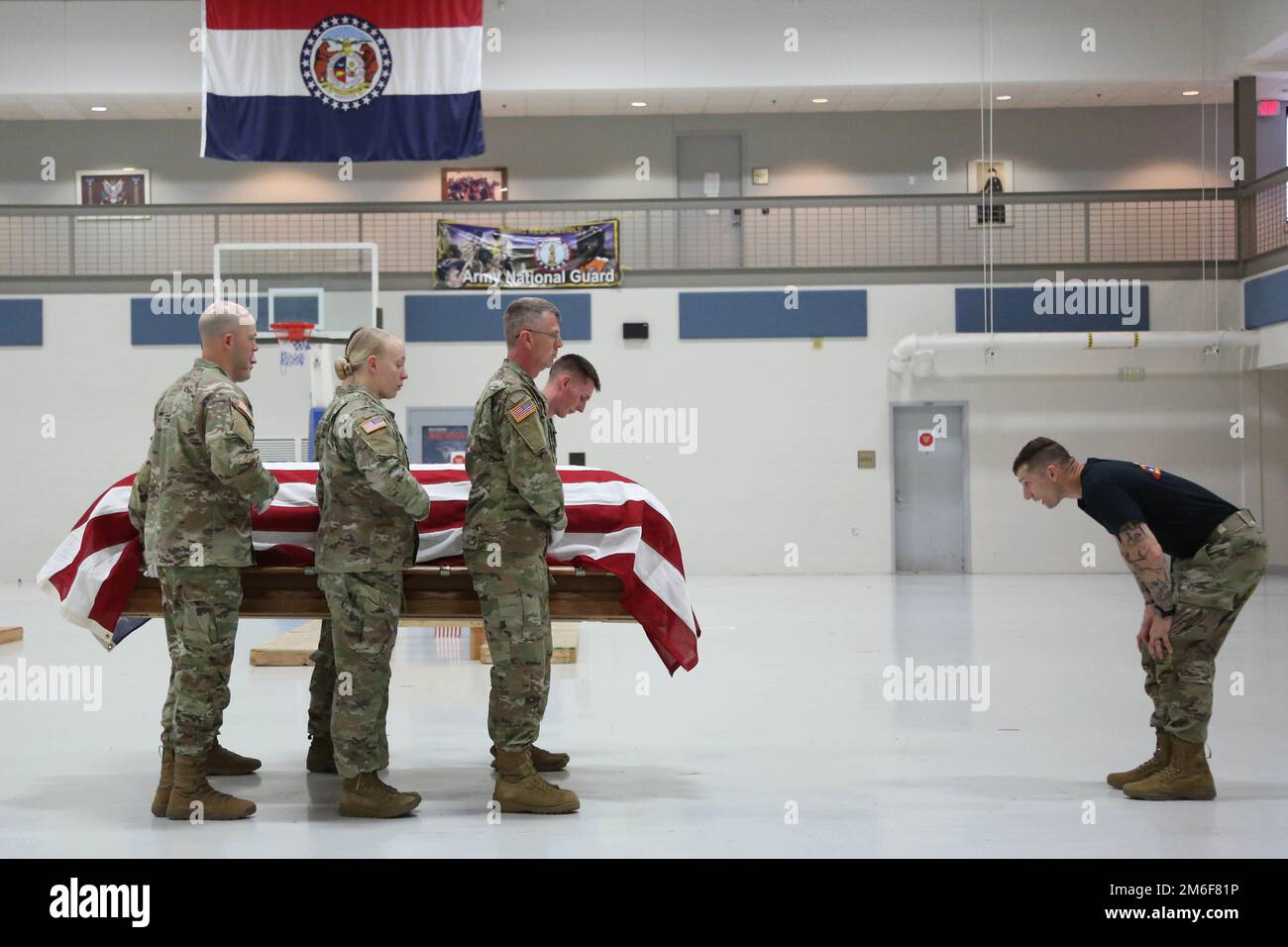 U.S. Army Sgt. 1st Class Joseph Newcomb, a instructor of the Missouri ...